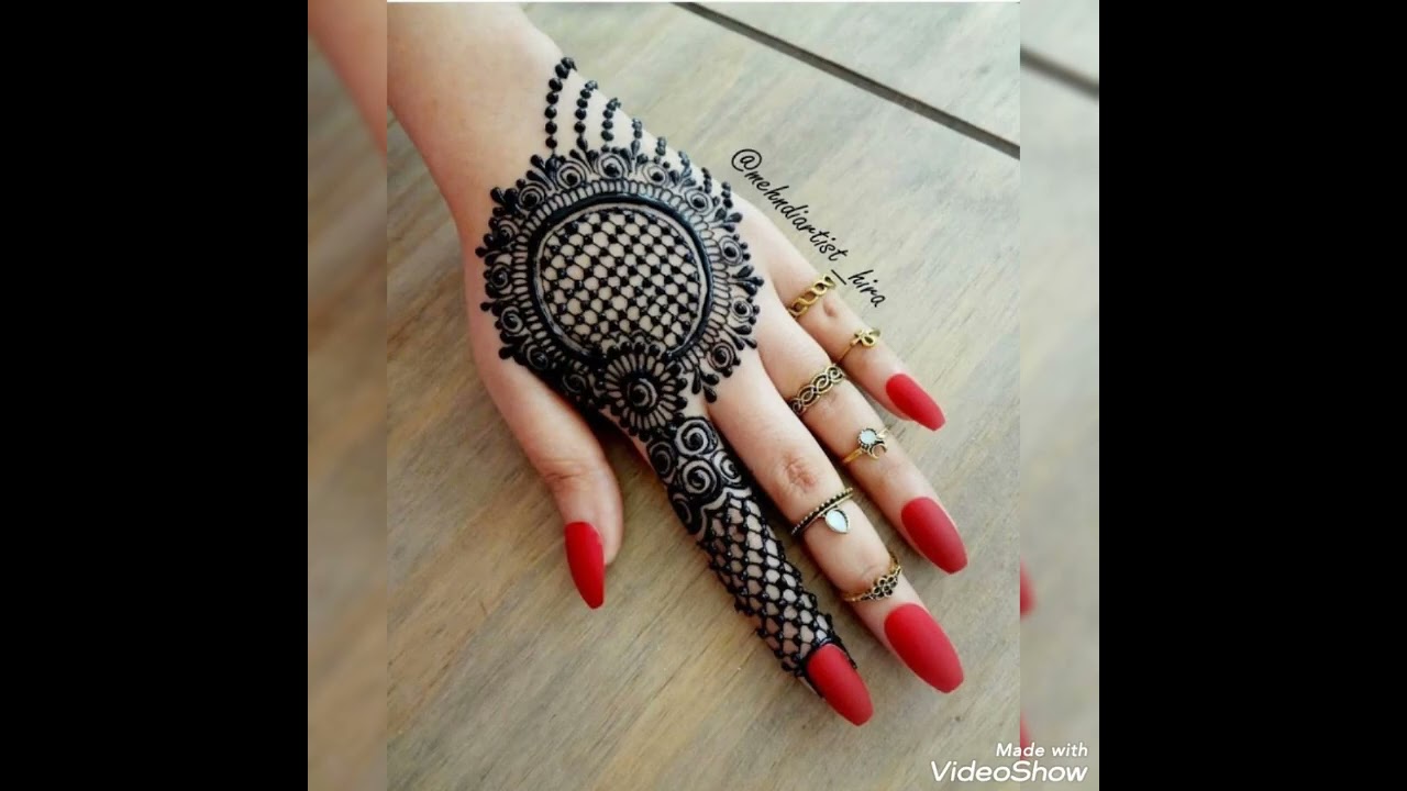 Fancy Fingers mehndi design - YouTube