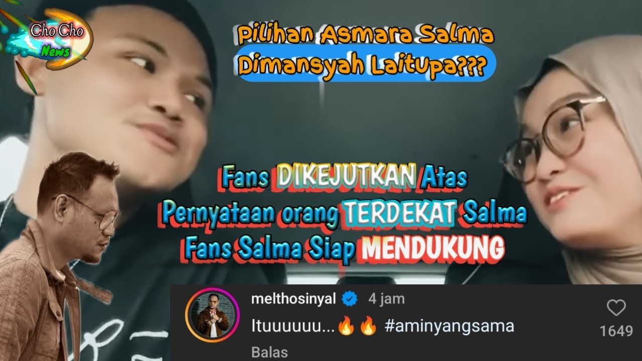 Pilihan Romansa Salma Salsabil Adalah Dimansyah Laitupa - Komentar Fans ...