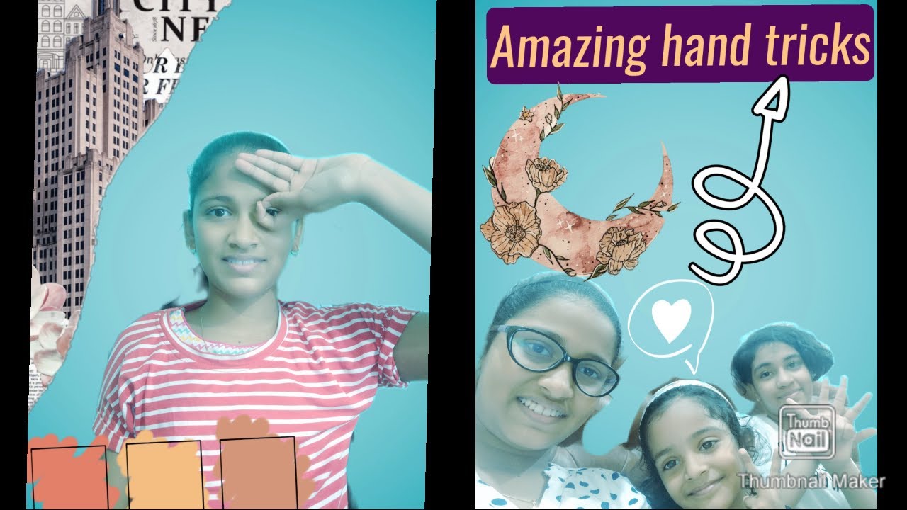 Amazing Hand trick || Disha And Jaisvi Channel || Ishika - YouTube