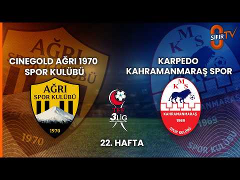 CINEGOLD AĞRI 1970 SPOR KULÜBÜ - KARPEDO KAHRAMANMARAŞ SPOR