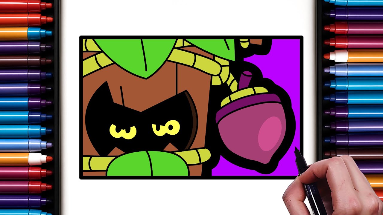 How to Draw Trunk Icon From Brawl Stars | New Epic Brawler | Step-by ...