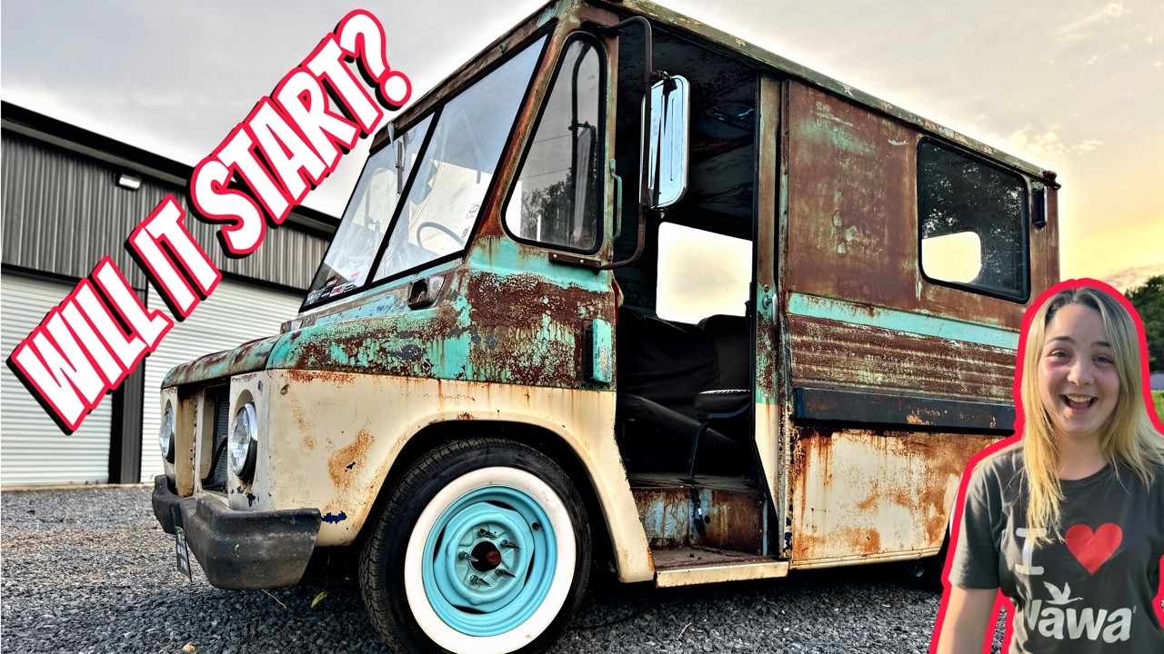 LS Swapped Postal Van First Start Up! - YouTube