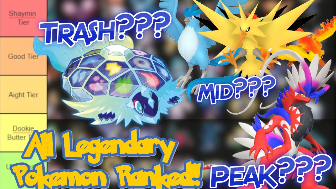 All Legendary Pokémon Ranked from Best to Dookie Butter - YouTube