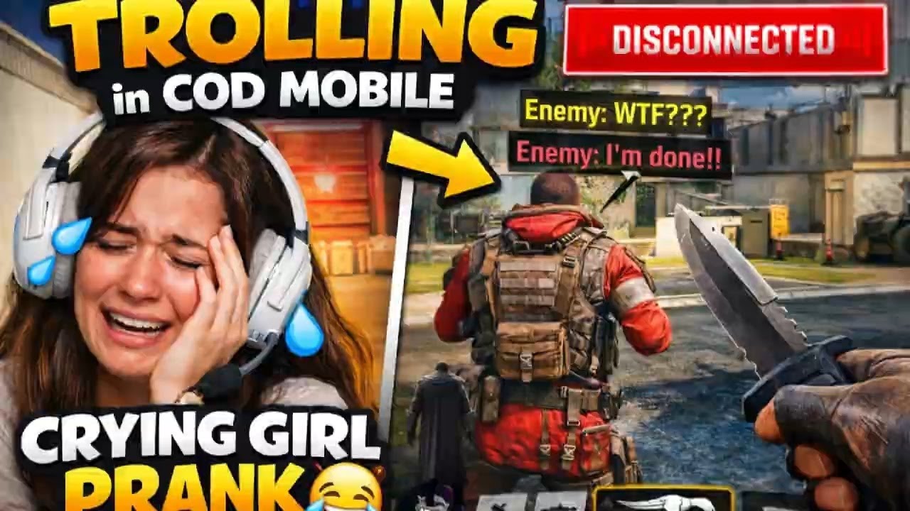 Funniest Reactions in COD Mobile - Crying Girl Prank - YouTube