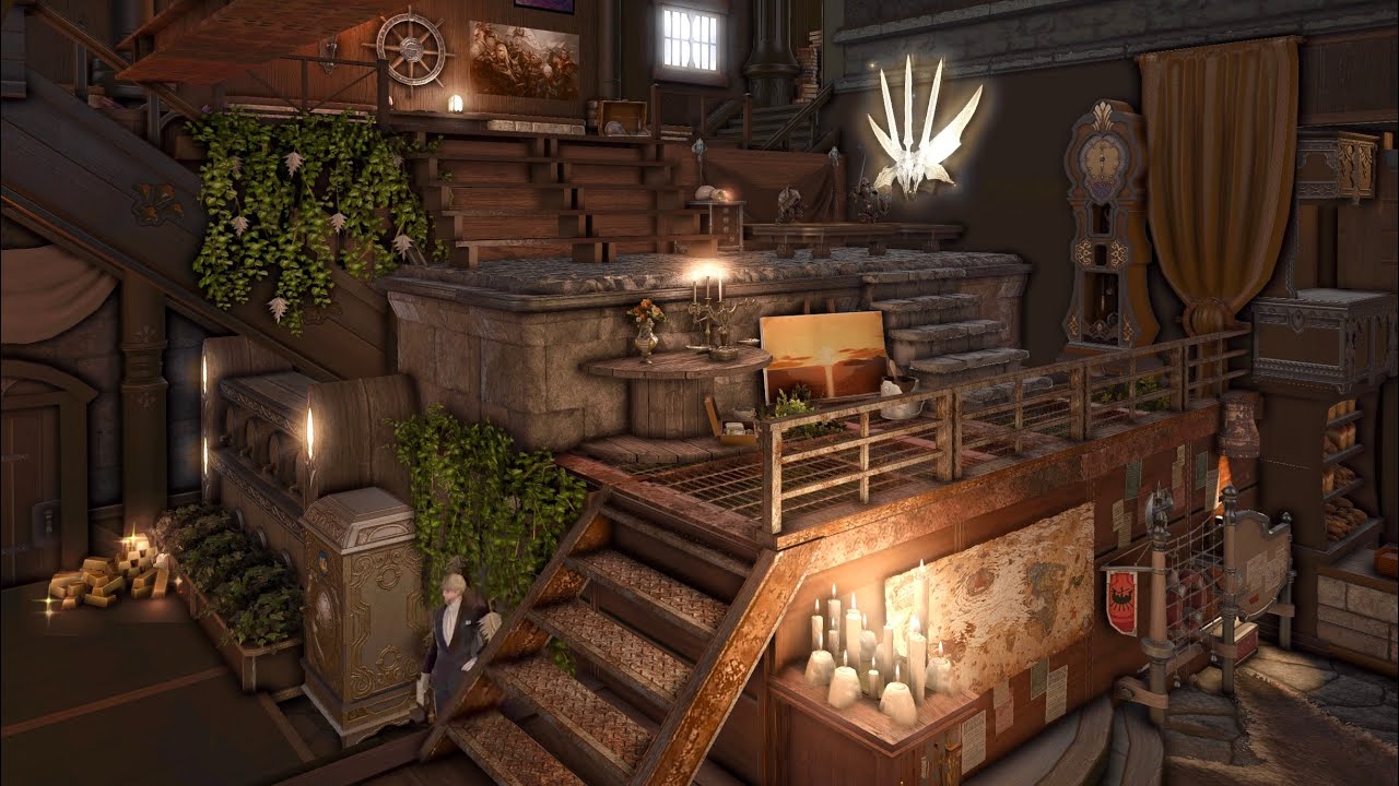 【L】FFXIV Housing 23.07 |Granblue Fantasy. Medieval Tavern. - YouTube