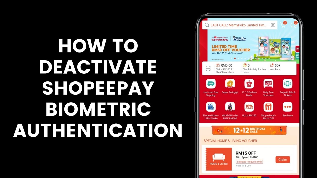 How to Deactivate or Disable ShopeePay Biometric Authentication in the ...