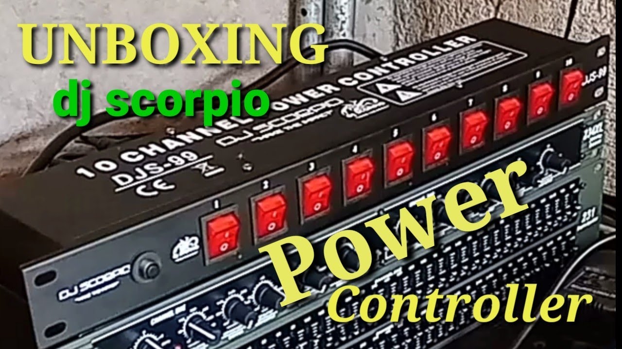 Unboxing my.. dj scorpio Power Controller - YouTube