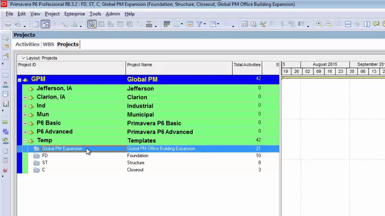 Primavera P6 Videos: Migrating WBS elements between projects - YouTube
