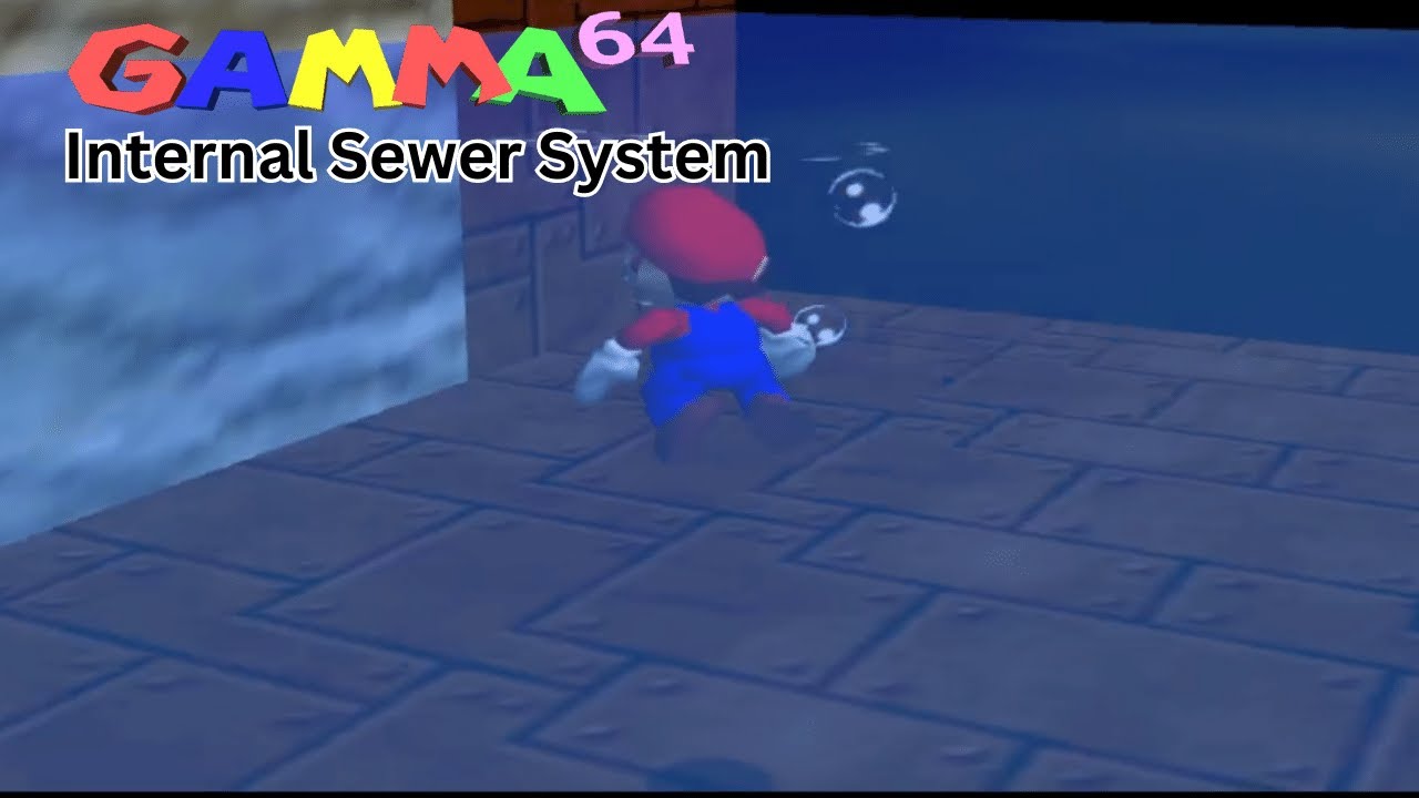 Gamma64 Course 14 Internal Sewer System (SM64 Rom Hack) - YouTube