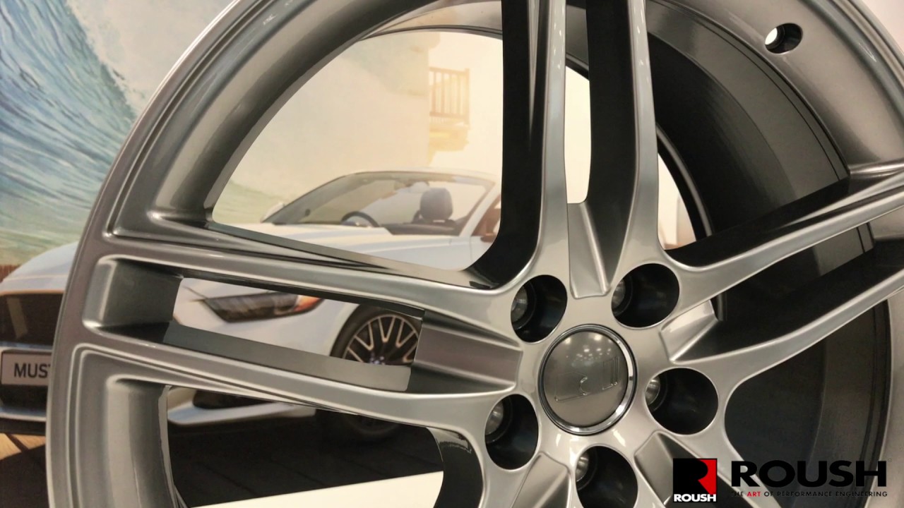 Roush Mustang Cast Aluminium Wheel - Quicksilver - YouTube
