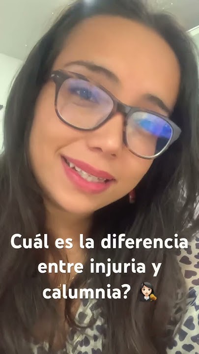 Cuál es la diferencia entre injuria y calumnia? - YouTube