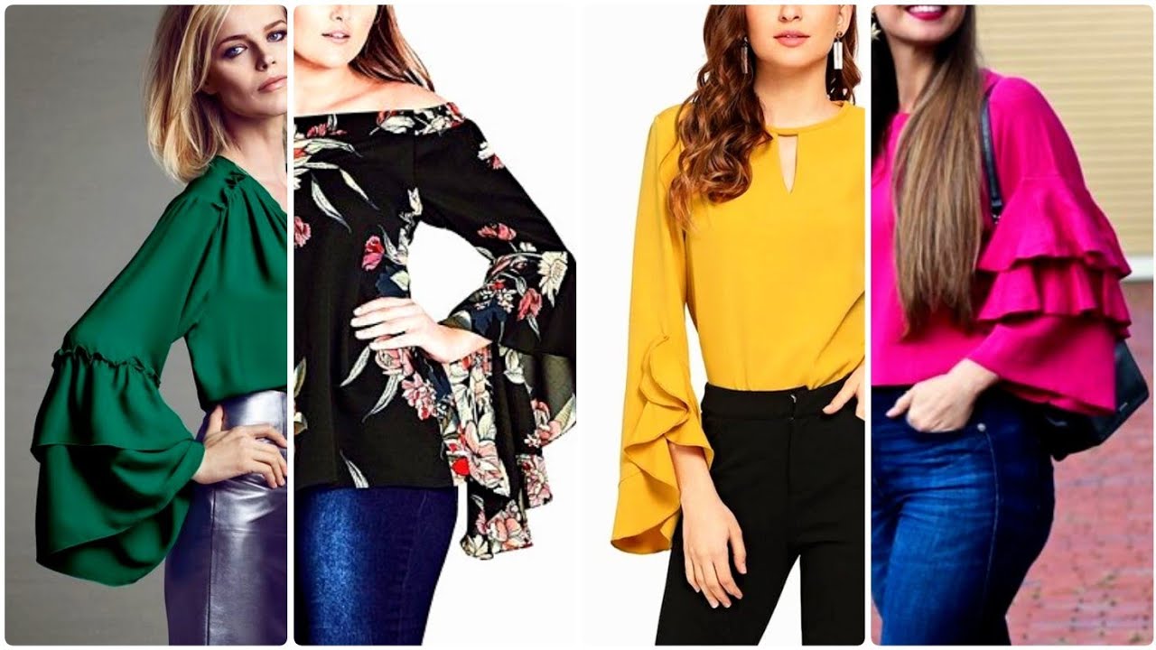 Most stylish best color combination blouses with sleeves for girls ...