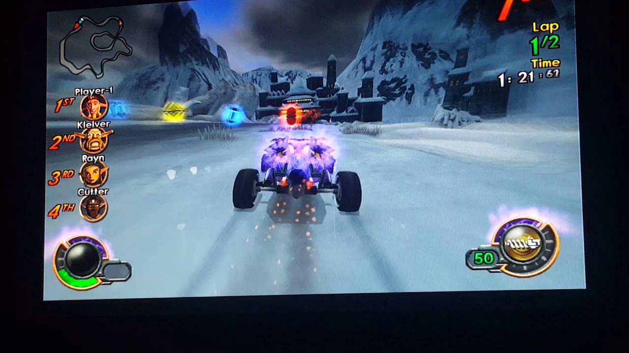 Jak X Combat Racing: Gameplay Ximon Circuit Race Monutaintop Highway ...