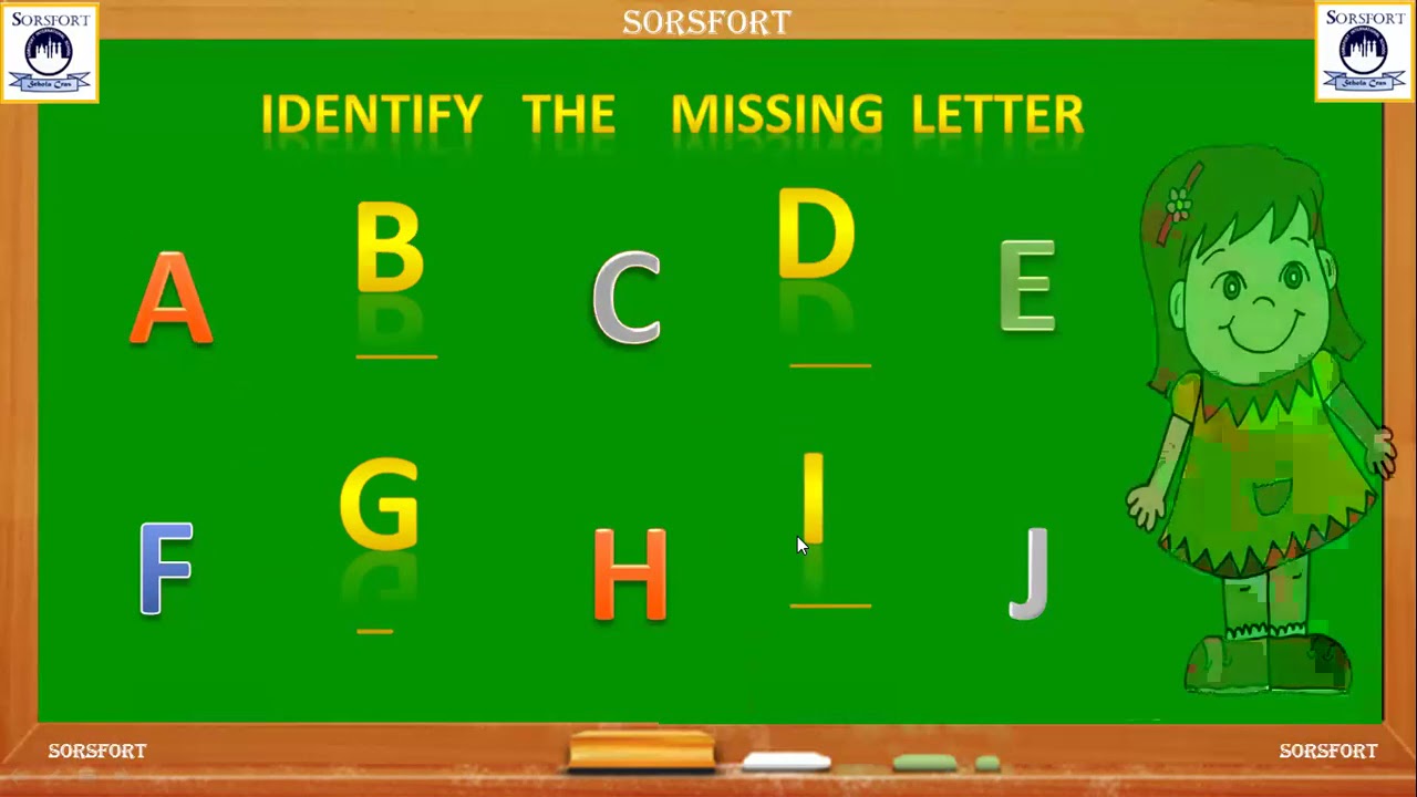 identification of missing letter for nursery - YouTube