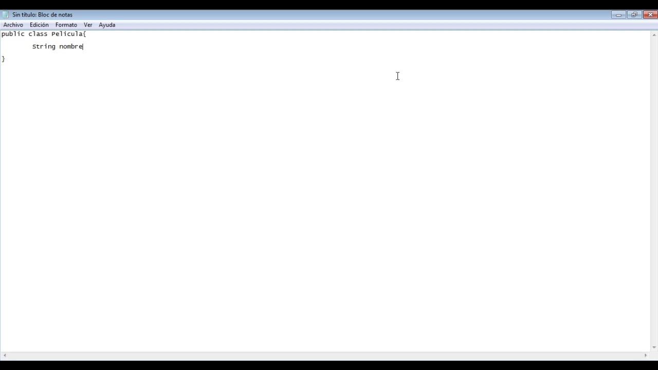 Java desde cero - Estructura de una clase - YouTube