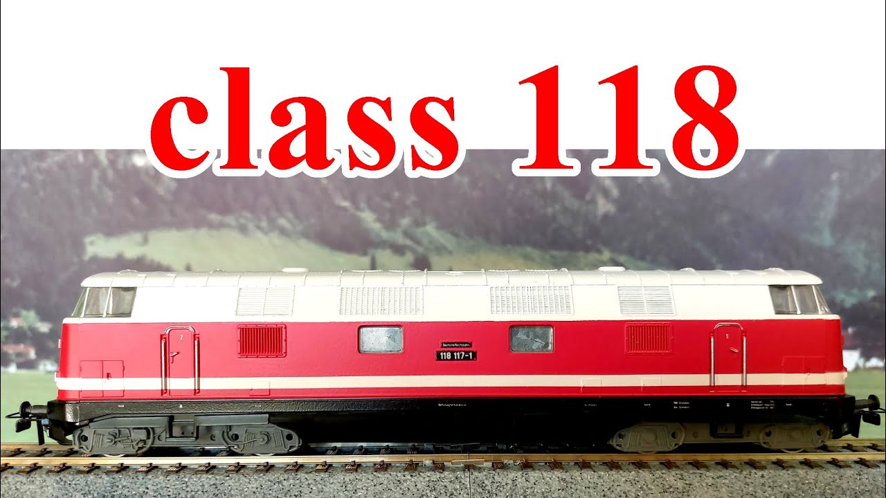 DR class 118 Diesel locomotive - gauge H0 - model and reality - YouTube
