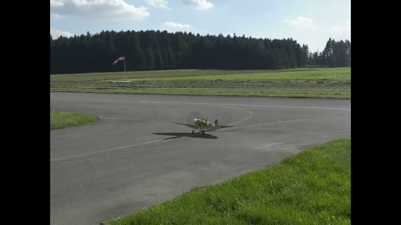 SPITFIRE GIANT SCALE PLANE RC HD - YouTube