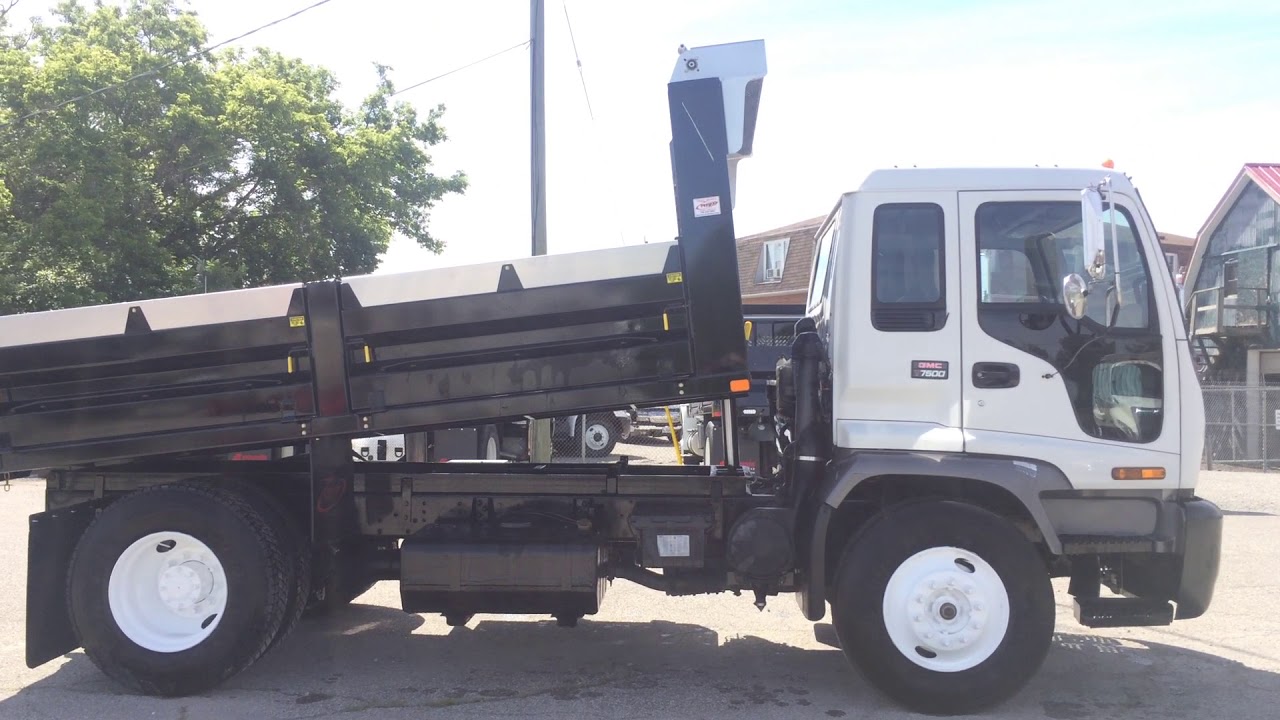 For Sale - 2008 GMC T7500 Landscape Dump Truck - YouTube