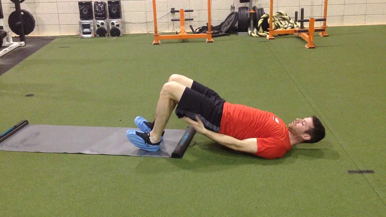 Slide Board Hamstring Curl - YouTube