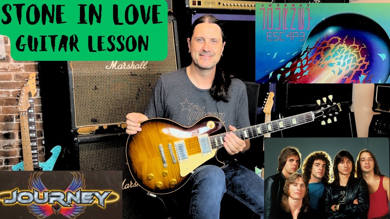 How To Play Stone In Love By Journey - Guitar Lesson - Neal Schon - YouTube