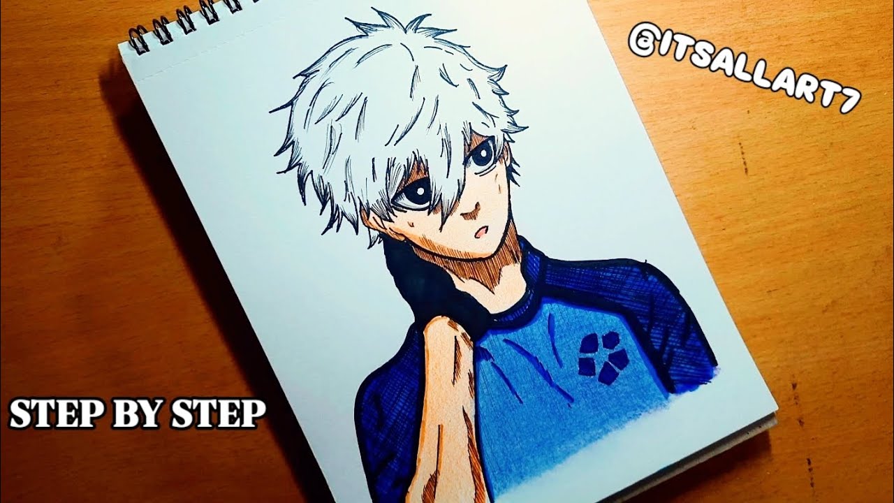 How to Draw Nagi Seishiro (Full Body) | Easy Blue Lock Drawing Tutorial ...