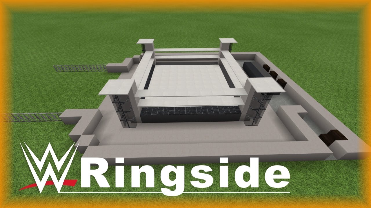 How to make a WWE ringside area!! (Minecraft Tutorial) - YouTube