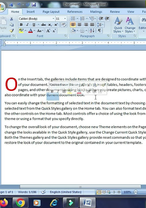 How to Create Drop Caps in Microsoft Word - YouTube