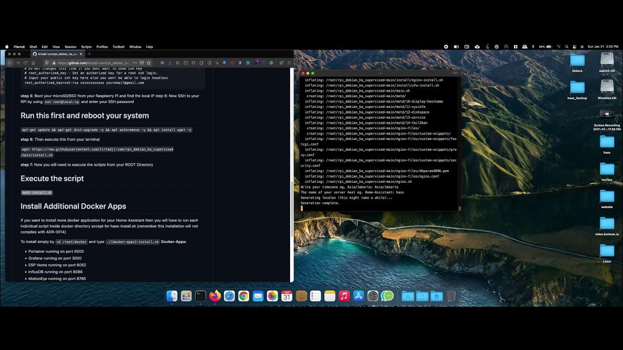 Supervised Home-Assistant Installation on Raspberry Pi running Debian 10 - YouTube