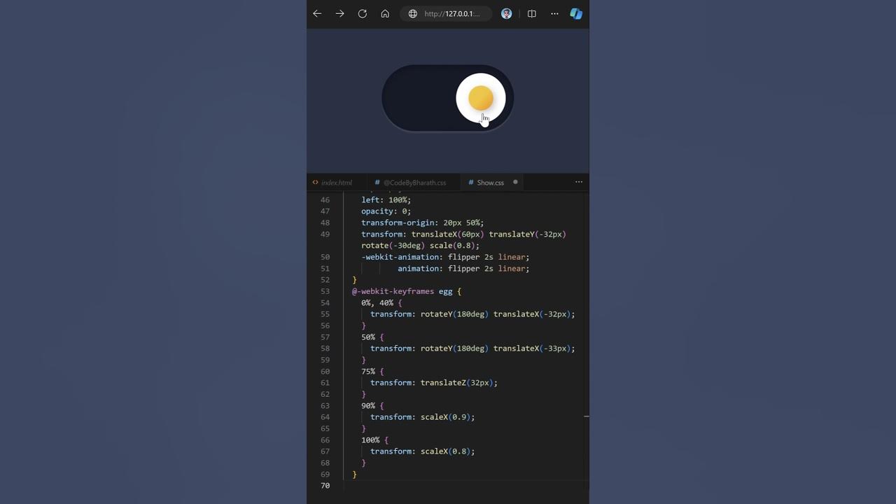 Day 085 🤯micro Css Egg Boil Toggle Frontend Webdevelopment Softwaredeveloper Programming