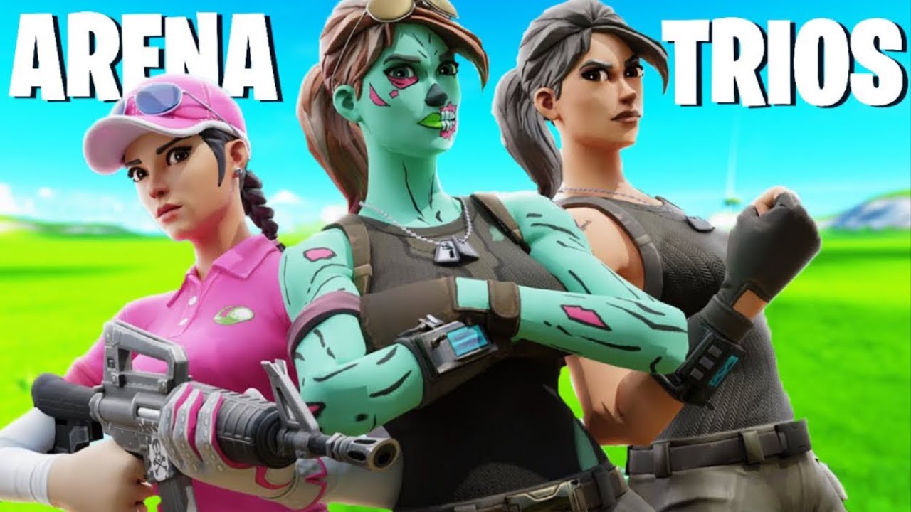 Fortnite Arena Trio Win Youtube
