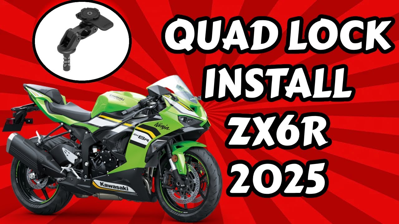 How to install Quadlock Pro on ZX6R 2025 @Quad_Lock - YouTube
