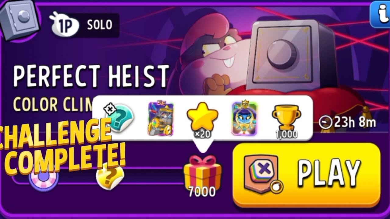 Color Climb Bombs Away Perfect Heist l Match Masters Solo Challenge l ...