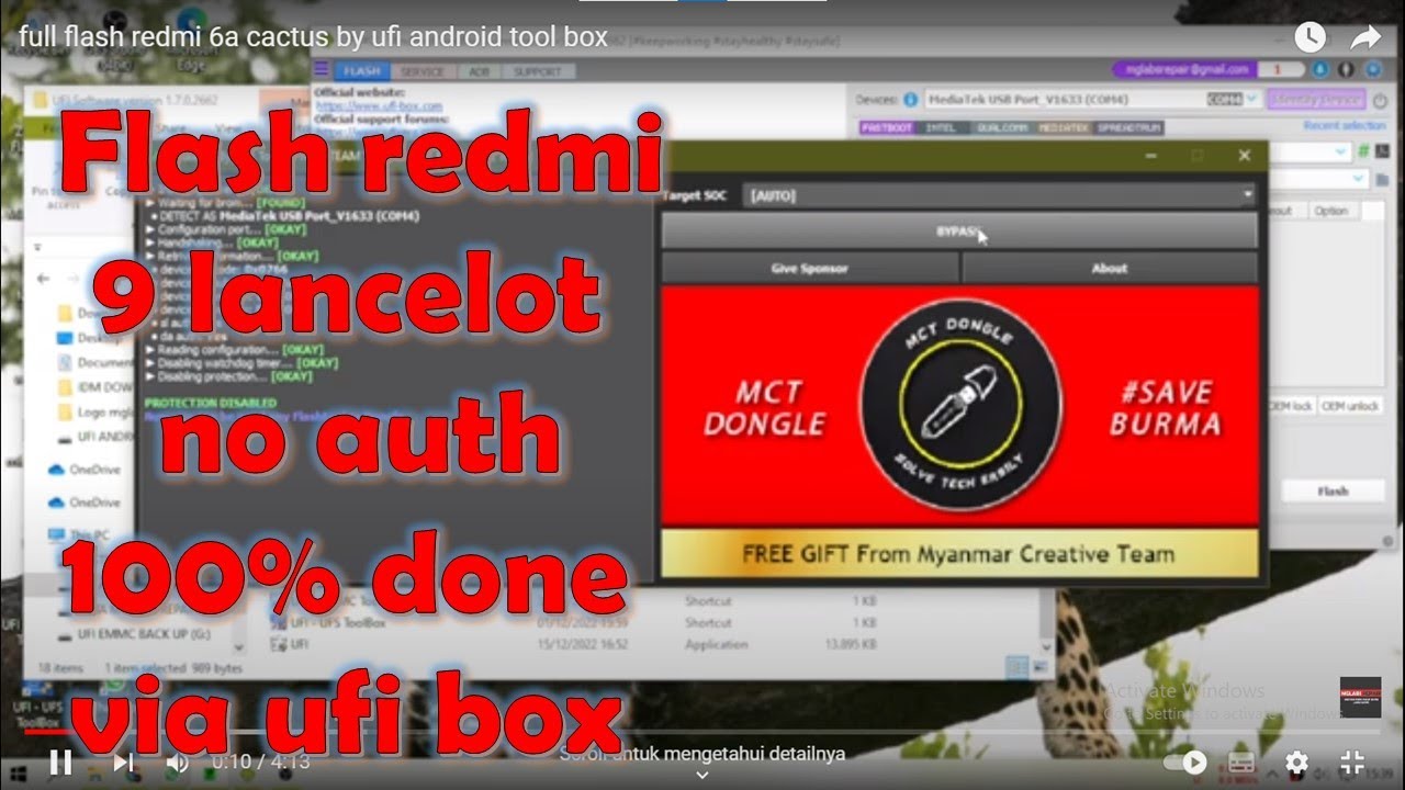 flash redmi 9 lancelot dengan ufi android toolbox - YouTube