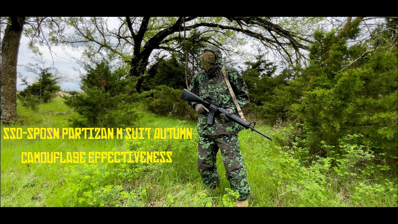 SSO/SPOSN Partizan M Suit Autumn Camouflage Effectiveness - YouTube