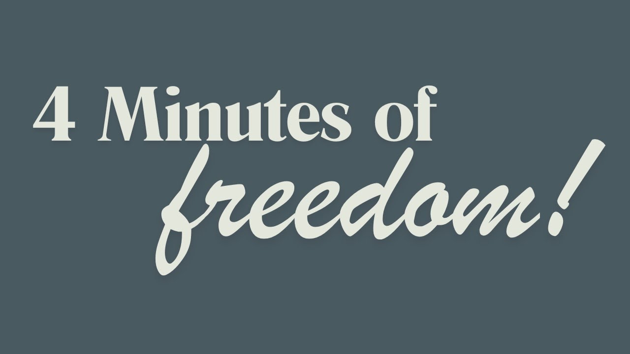 4 Minutes of Freedom: Holy Spirit Ministry - YouTube