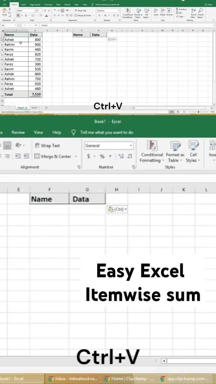 Itemwise Sum In Excel Excel Excelformula Exceltips Exceltutorial Exceltricks Youtube 