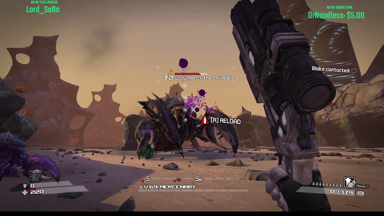 Borderlands 1 - Crawmerax practice with Lilith - YouTube