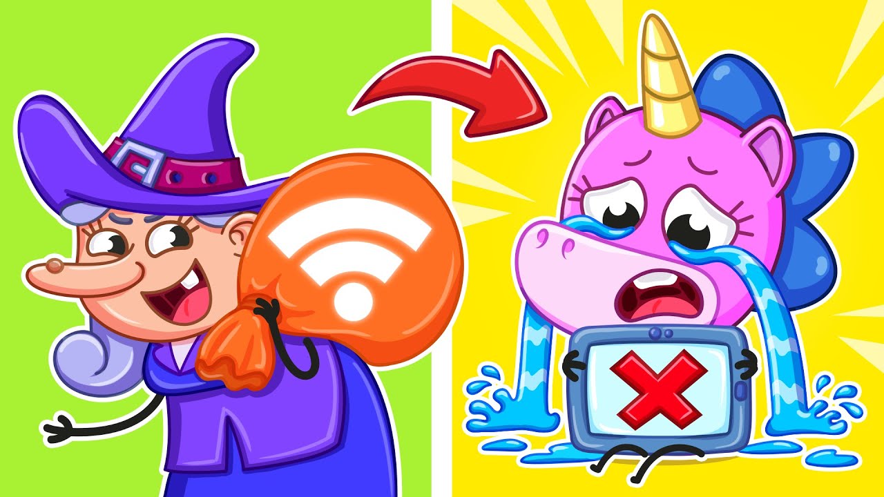 The Witch Stole the Internet! No More WiFi! | Don’t Cry, Baby!🧙 | Teeny ...