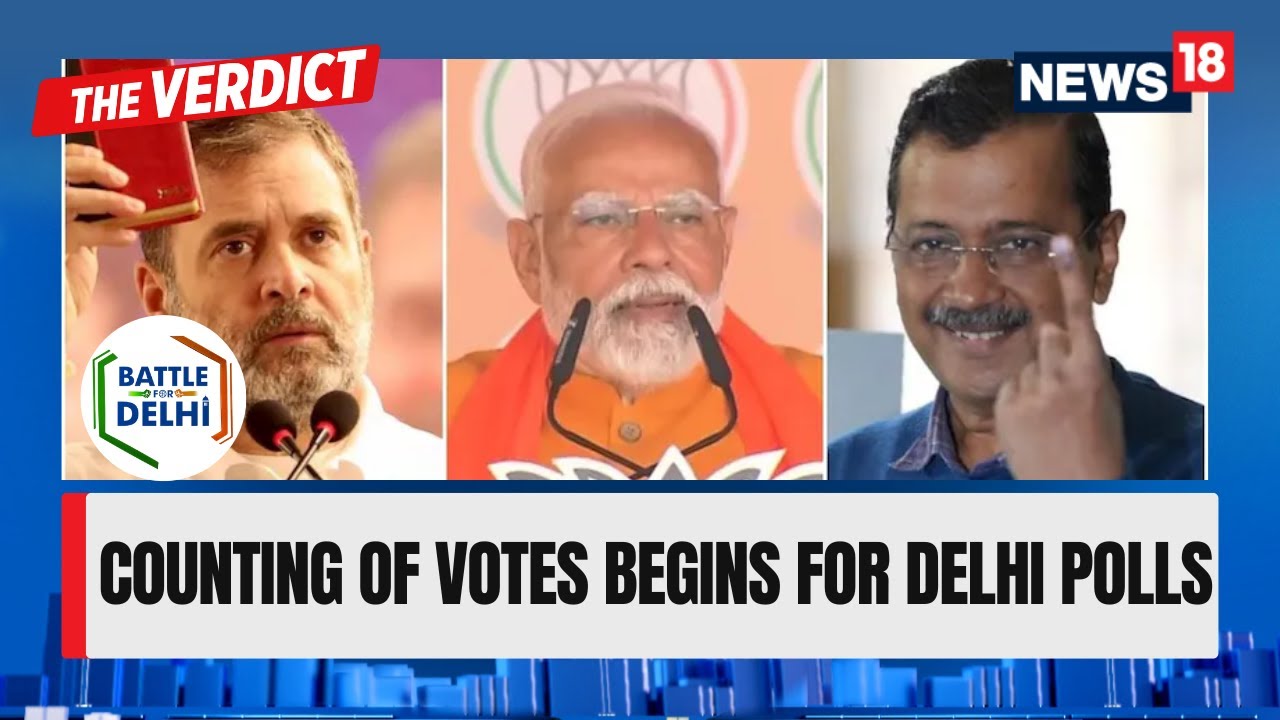 Counting Of Votes Begins For Delhi Polls After Fierce Three-Cornered ...