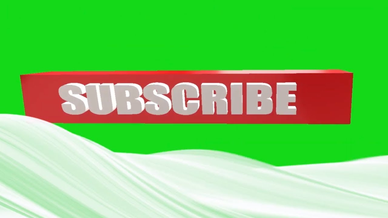 Subscribe Buttons | Animated 3D buttons | Please Subscribe Green Screen ...
