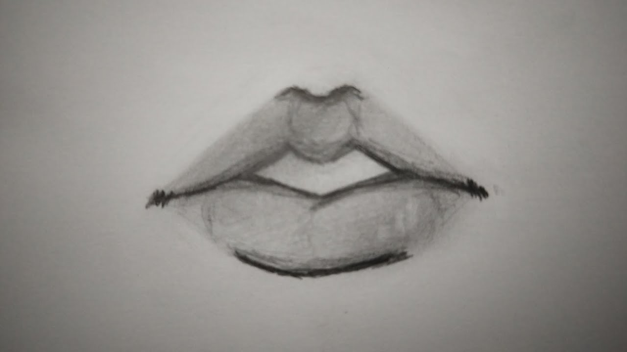 How to Draw Lips with Pencil | Easy Realistic Lip Drawing Tutorial ...