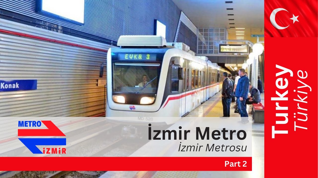 İzmir, Türkiye / Turkey - Metro Line 1 (Western - Part 2 of 2) - YouTube