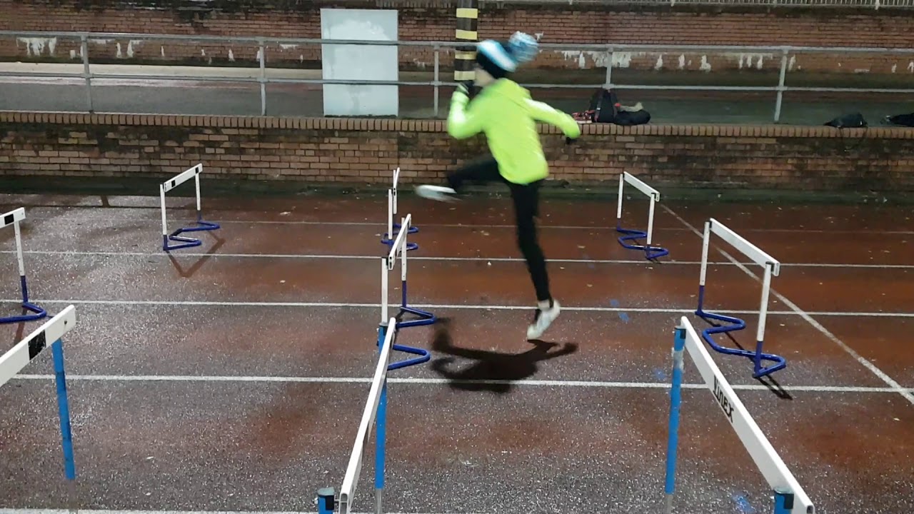 Hurdles squad winter training October 18 - YouTube