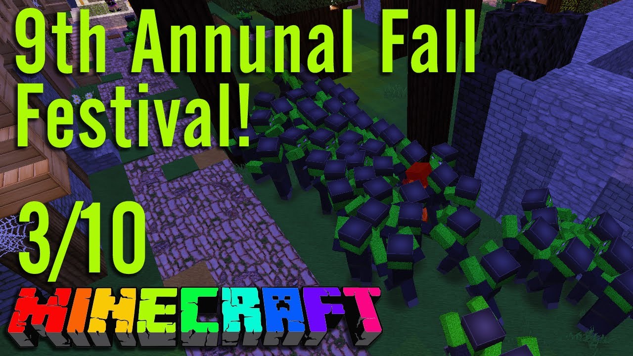 Minecraft: Fall Festival, Part 3/10 - Cornucopia Contest! - YouTube