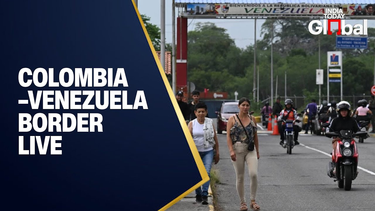 LIVE: View of Colombia–Venezuela Border Crossing - YouTube