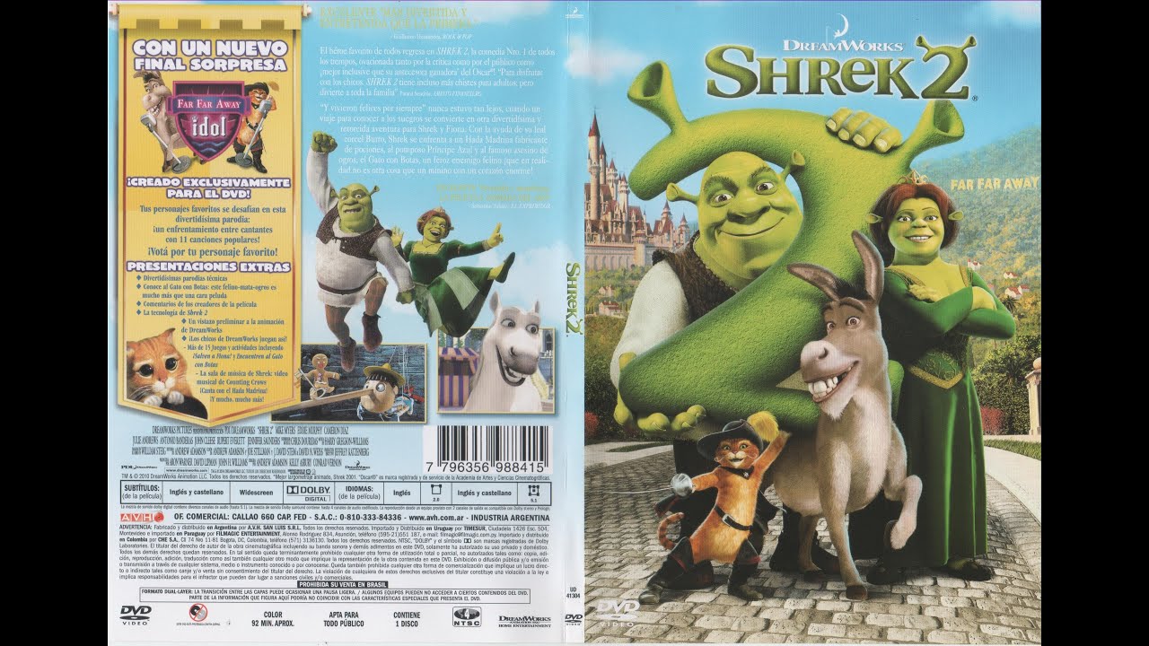 Avances De Shrek 2 En DVD (2004) Latinoamerica (Parte 2/2) - YouTube