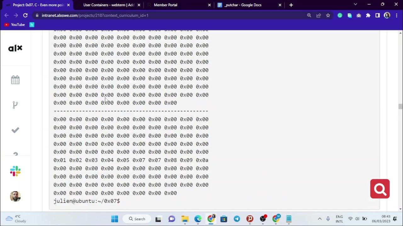 0x07. C - Even more pointers, arrays and strings; 1. memcpy c - YouTube