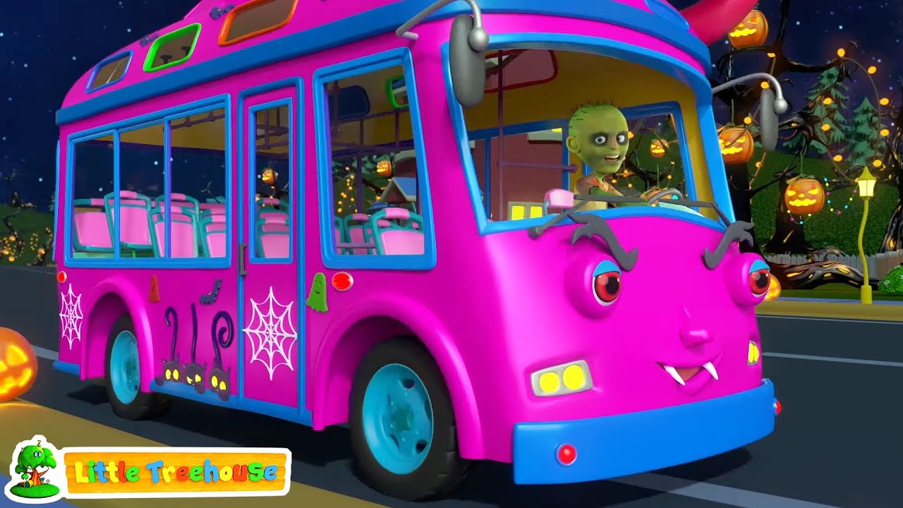 Spooky Bus Song + More Halloween Rhymes And Scary Cartoon Videos for ...