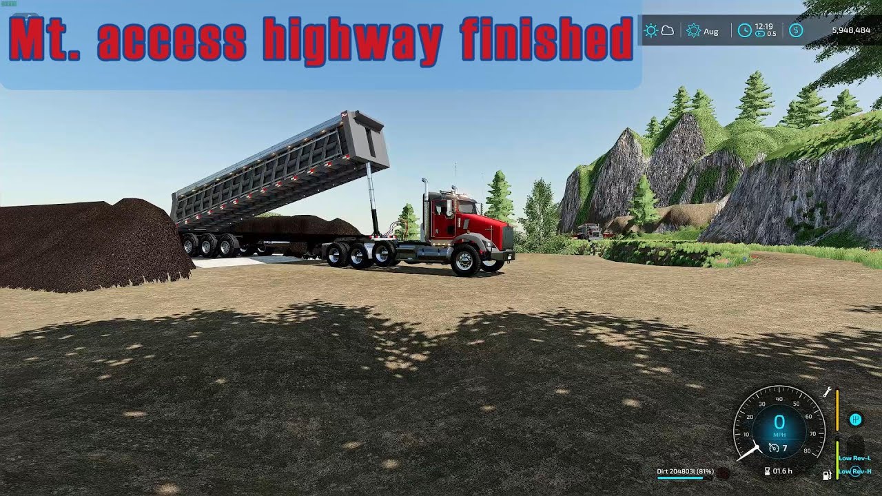 FS22 No Man's Land Mountain top Gold Episode 23 Mountain Access Highway ...