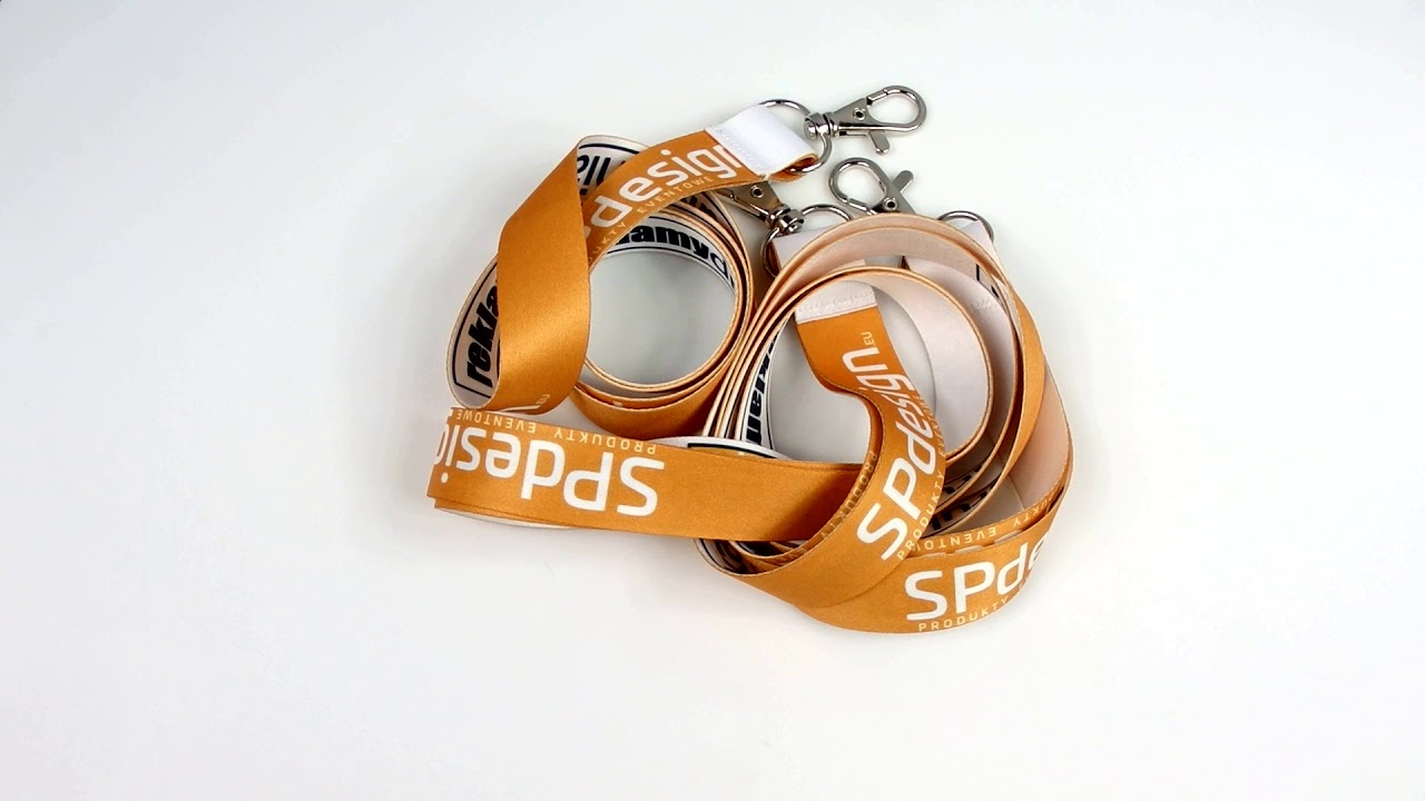 Smycze reklamowe z nadrukiem 20 mm / spdesign - YouTube